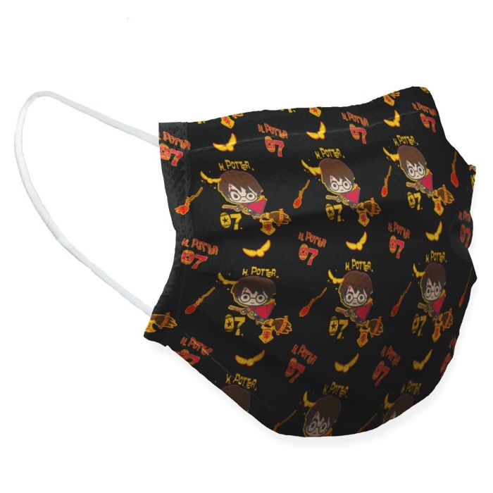 Harry Potter: Harry Quidditch Chibi Face Mask Kids | NerdUP