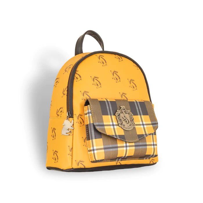 Harry Potter - Hufflepuff Mini Plaid Backpack | NerdUP