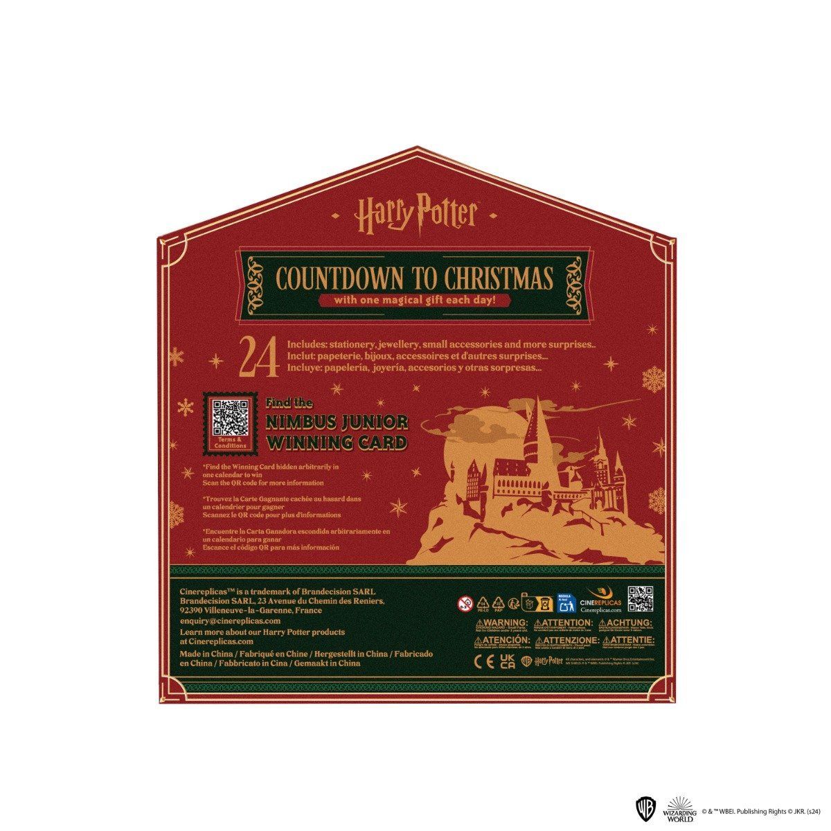 Harry Potter Hogwarts Deluxe Advent Calendar 2024 | NerdUP Collectibles